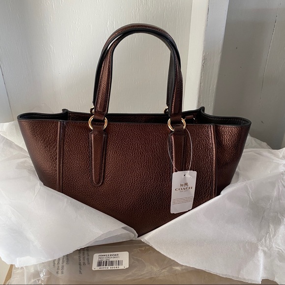 Coach | Bags | Coach 3832 Mini Crosby Carryall Bronze | Poshmark